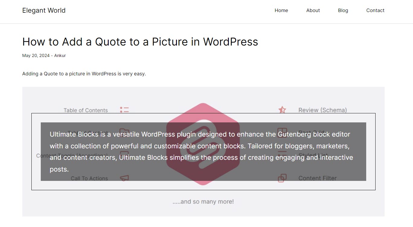 How to Add a Quote to a Picture in WordPress (3 Simple Steps)