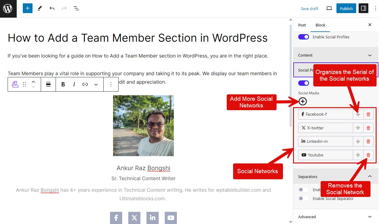 How to Add a Team Member Section in WordPress (3 Easy Steps) - Ultimate ...