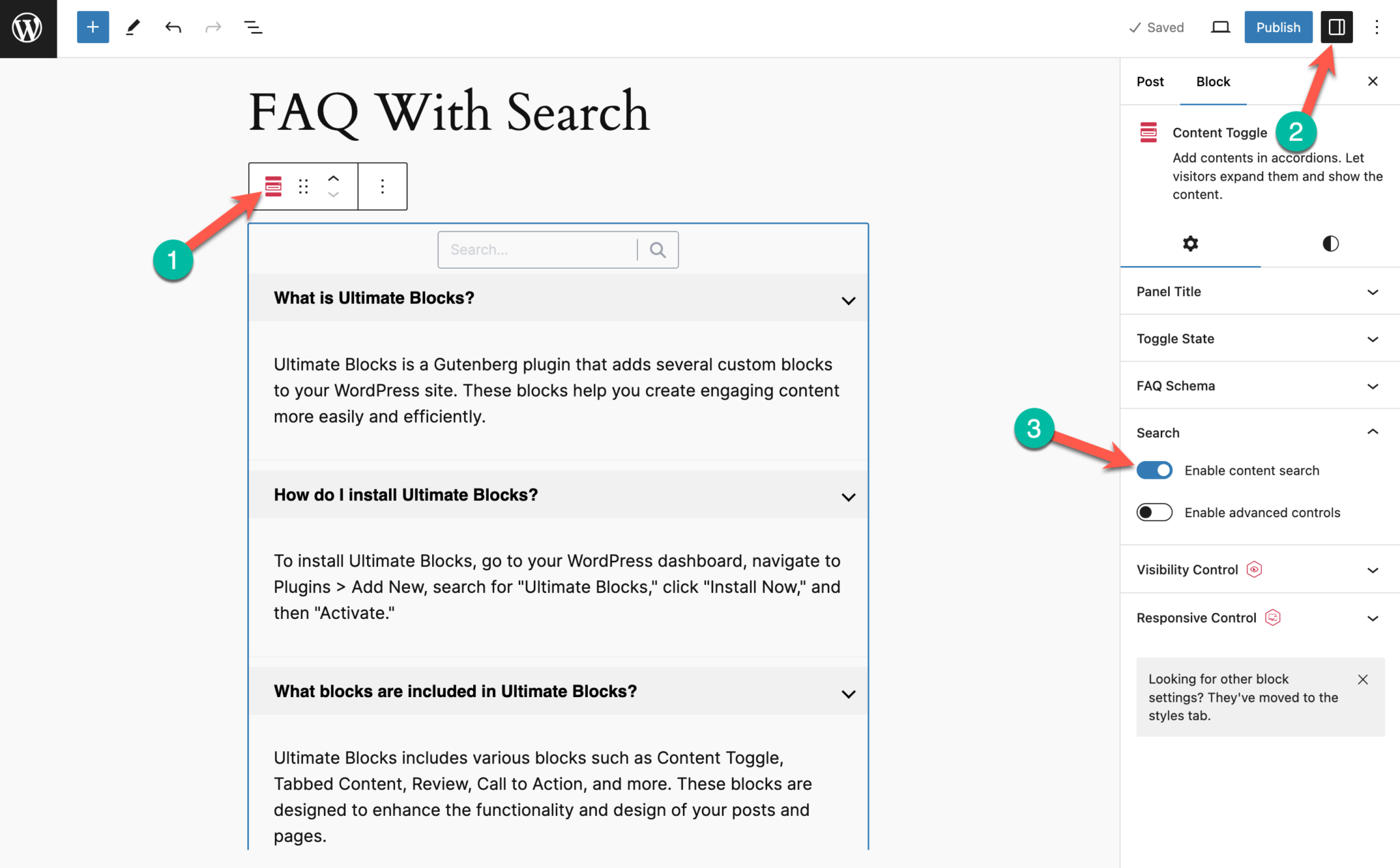 How to Add 'FAQ With Search' In WordPress (3 Easy Steps)