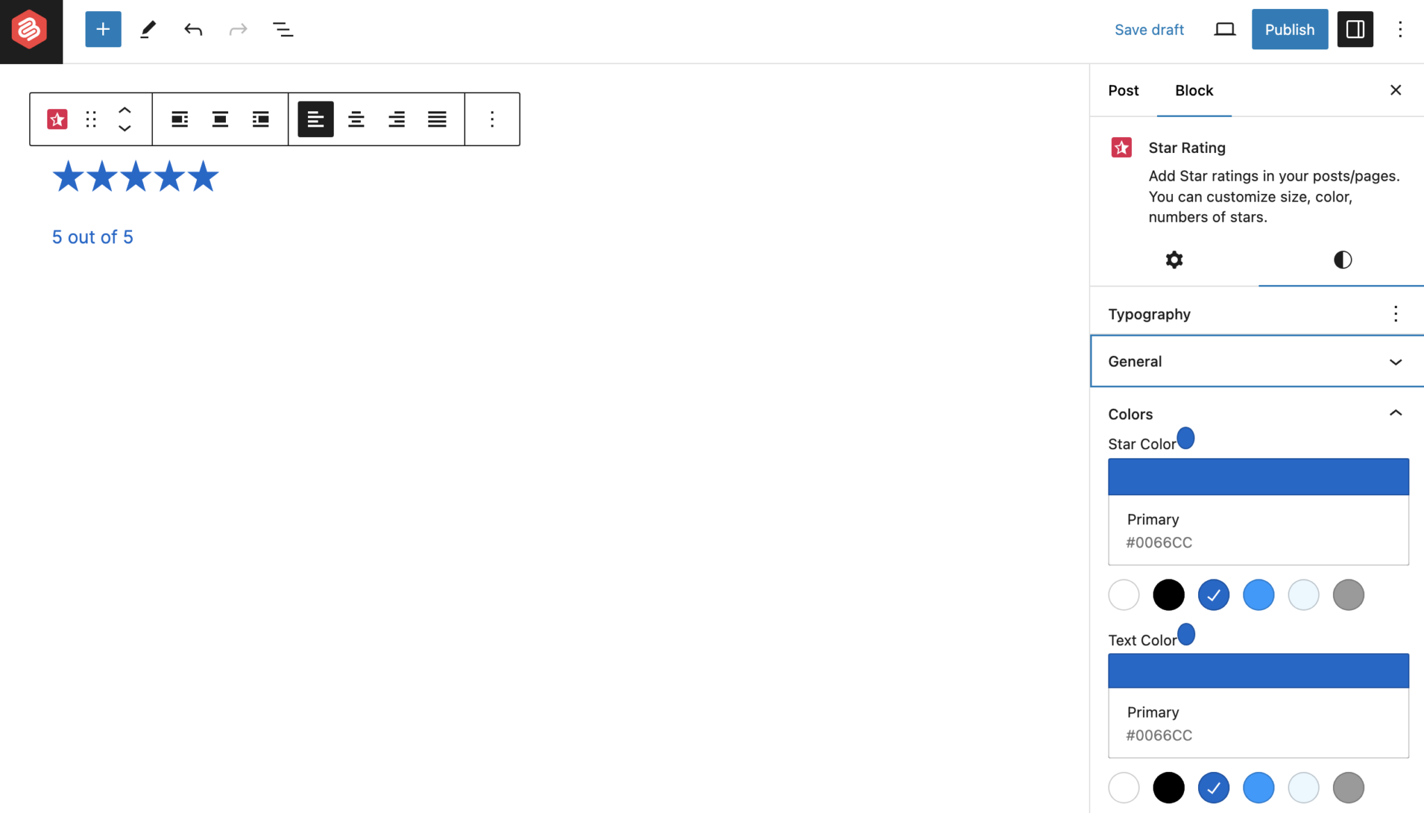 Star Rating Block - Ultimate Blocks