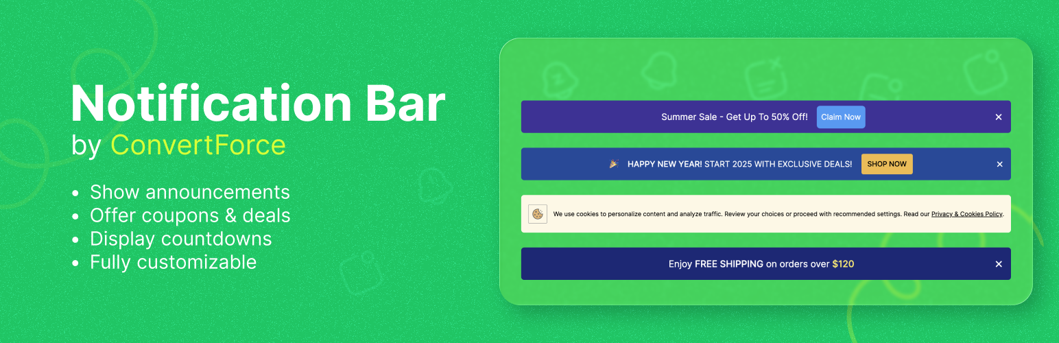 10 Best FREE Notification Bar WordPress Plugins (Compared)