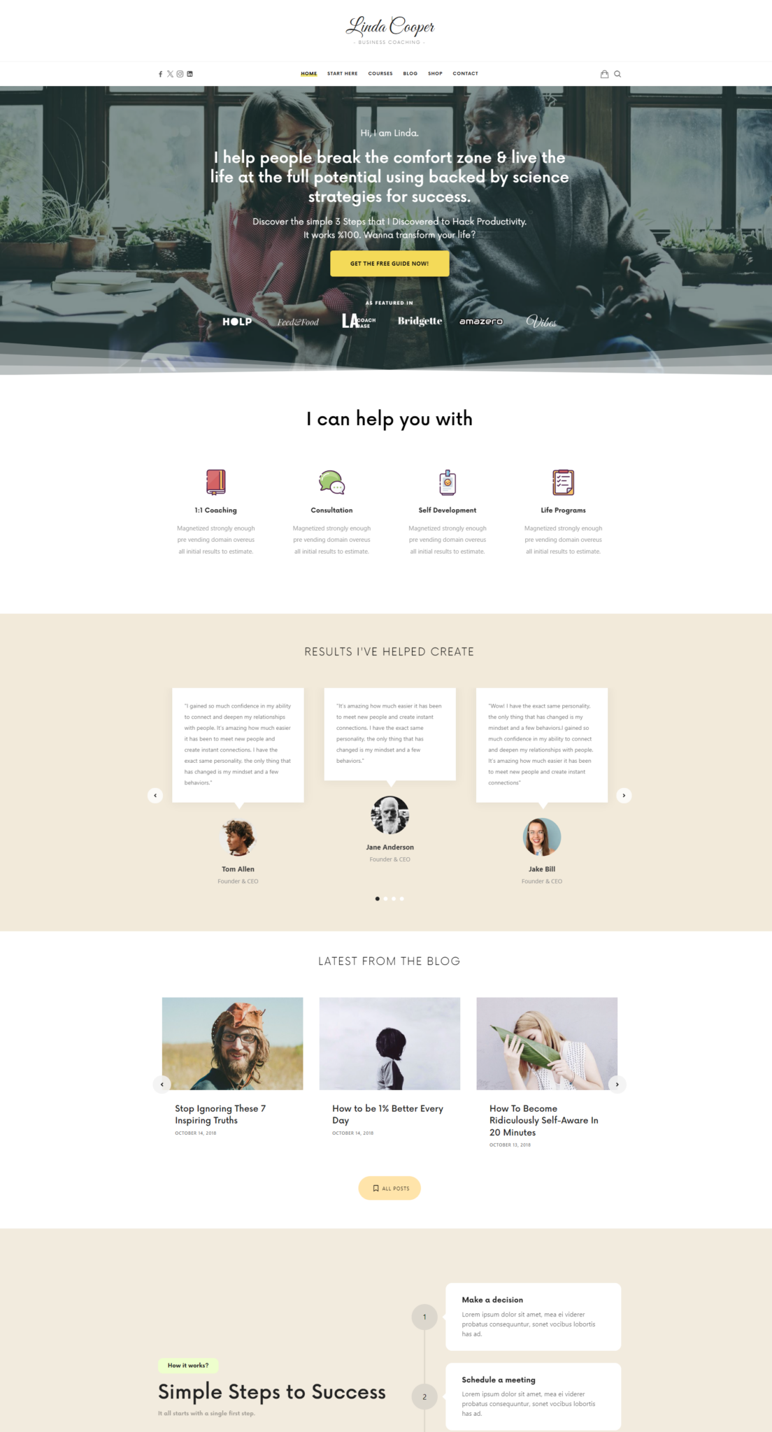 9 Best Coaching WordPress Themes - Ultimate Blocks