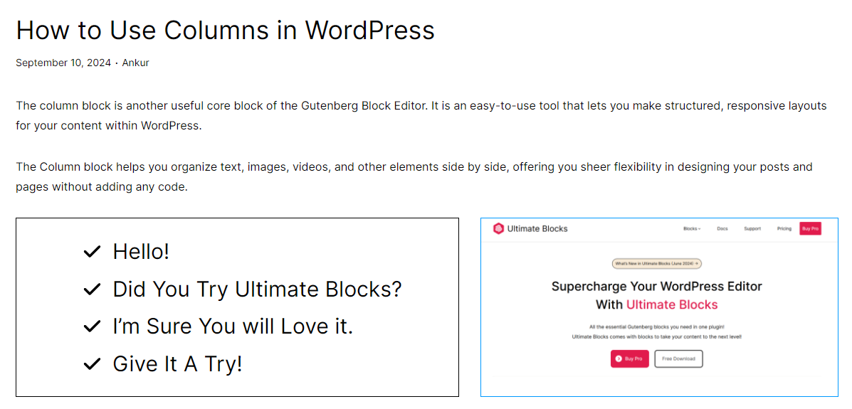 How to Use the Columns Block in WordPress (3 Simple Steps)