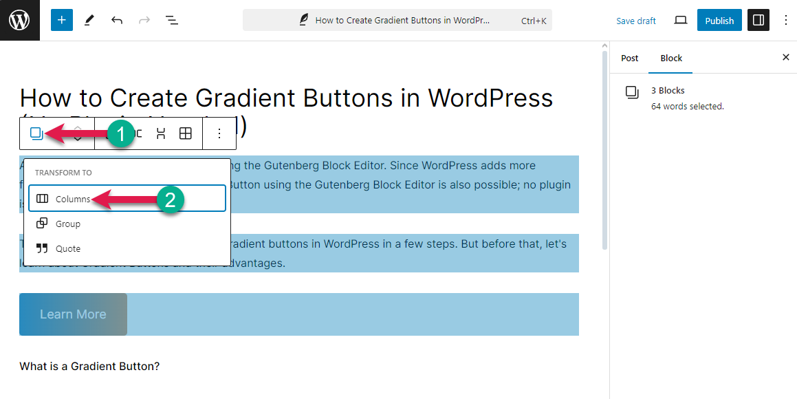 How to Split WordPress Content Into Columns (3 Easy Steps)