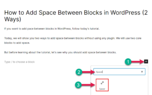How to Add Space Between Blocks in WordPress (2 Easy Ways)