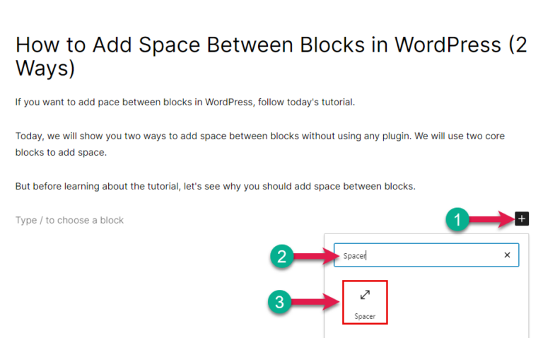 How to Add Space Between Blocks in WordPress (2 Easy Ways)