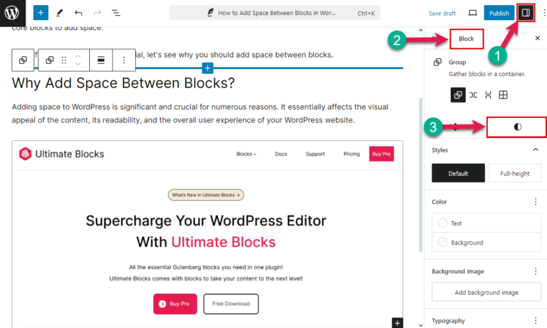 How to Add Space Between Blocks in WordPress (2 Easy Ways)