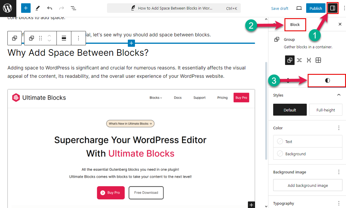 How to Add Space Between Blocks in WordPress (2 Easy Ways)