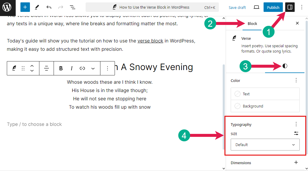 How to Use the Verse Block in WordPress in 3 Simple Steps
