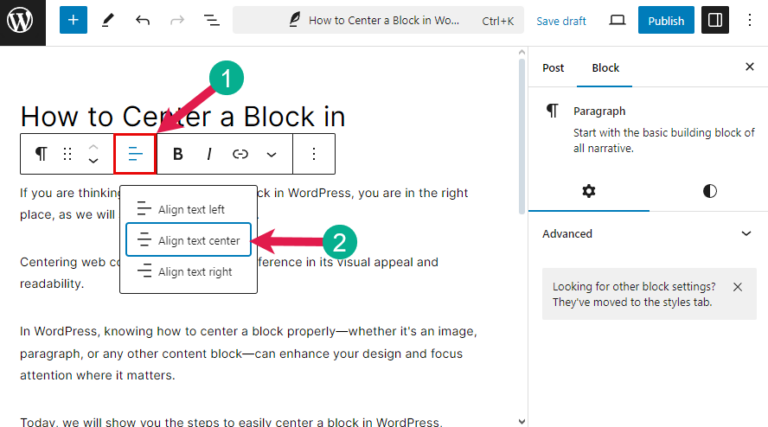 How to Center A Block in WordPress in 3 Simple Steps