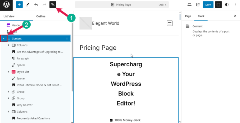 How to Use the Content Block in WordPress in 3 Steps