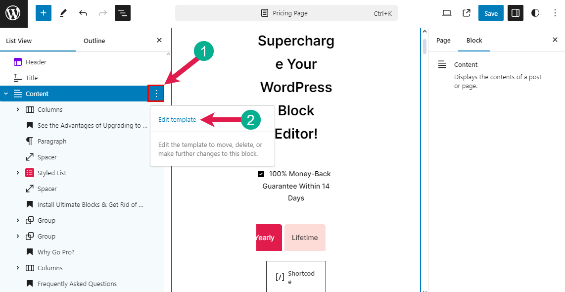 How to Use the Content Block in WordPress in 3 Steps