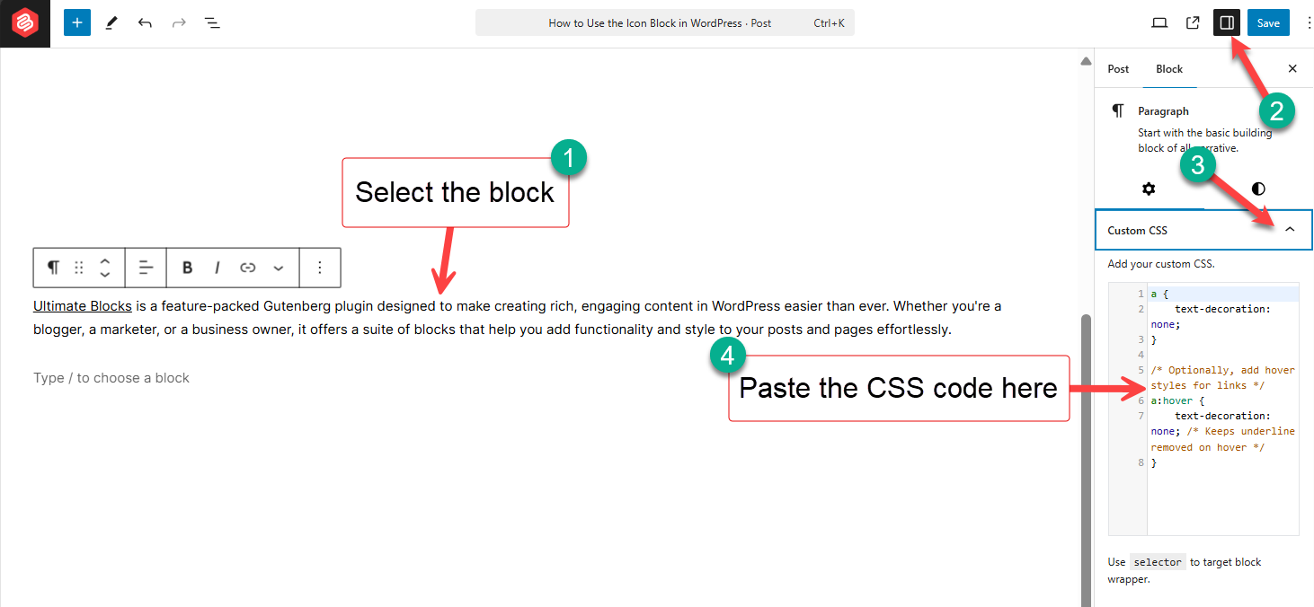 How to Remove the Underline from Links in WordPress
