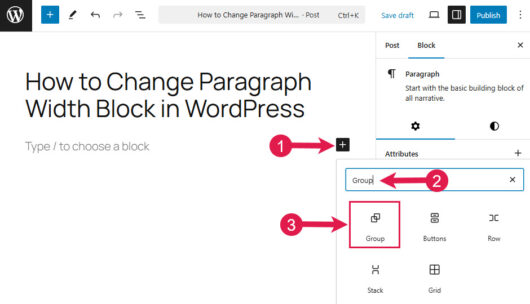 How to Change Paragraph Block Width in WordPress