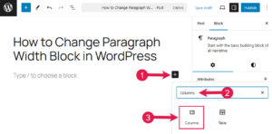 How to Change Paragraph Block Width in WordPress