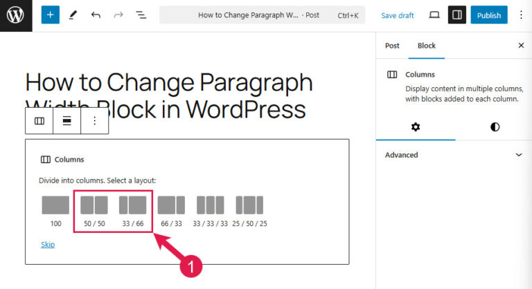 How to Change Paragraph Block Width in WordPress